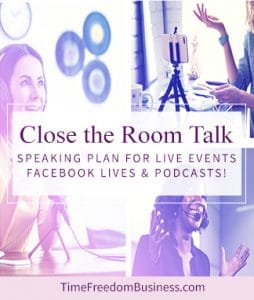 Project Kit: Your Close the Room Talk Plan for Live Events, Facebook ...