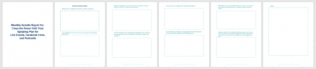 Project Kit: Your Close the Room Talk Plan for Live Events, Facebook ...